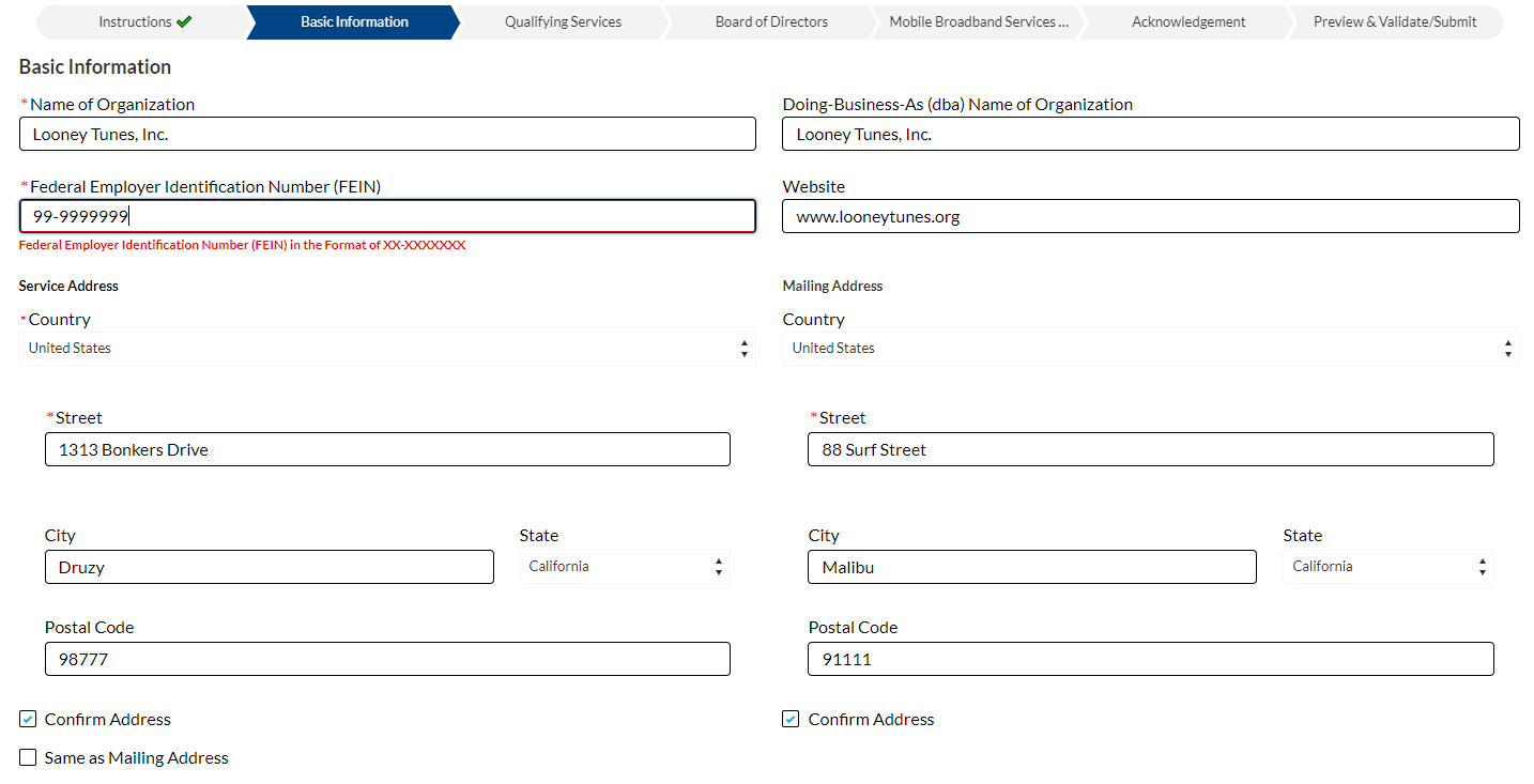 CTF Application Submission - Community Based Organizations (CBOs)
