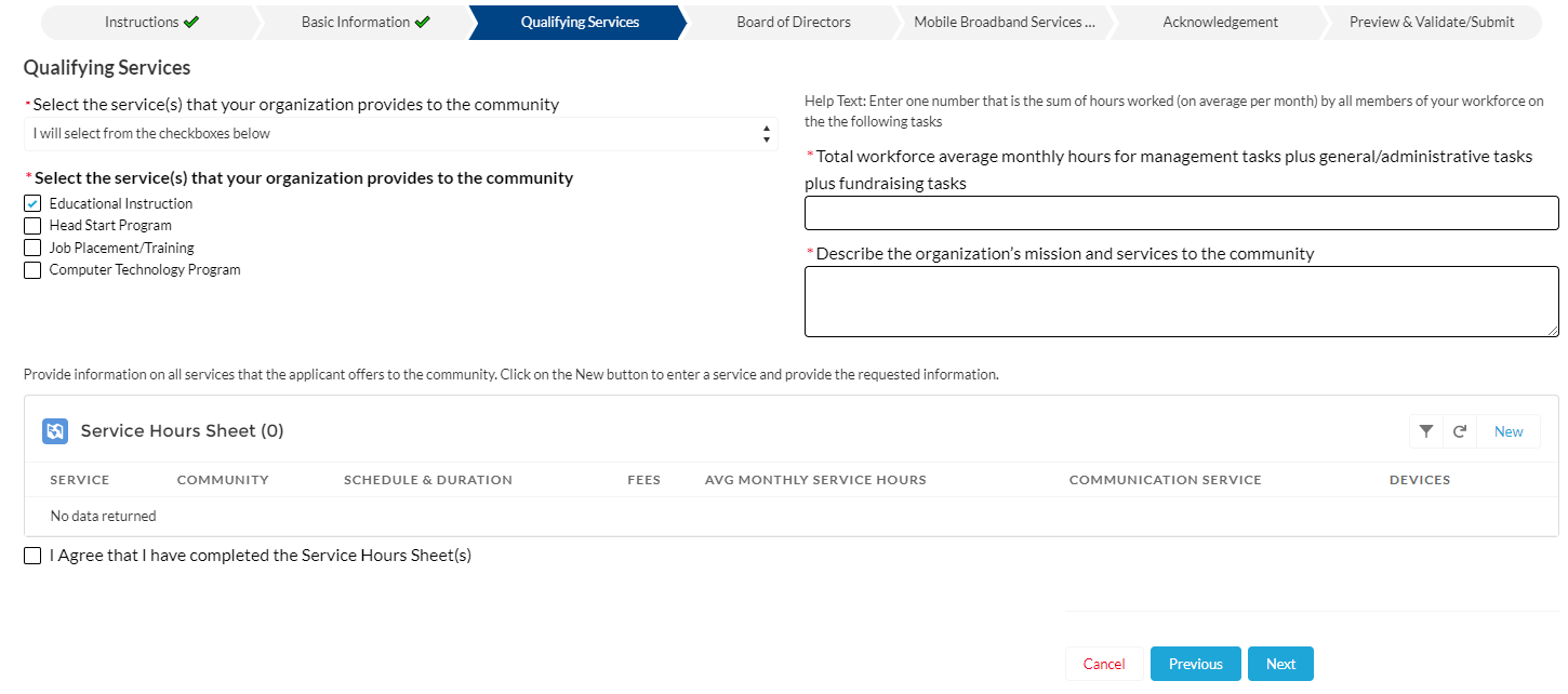 CTF Application Submission - Community Based Organizations (CBOs)